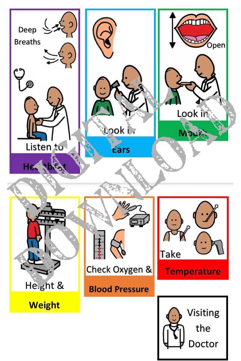 Autism Doctor Appointment Visual Aid Support Booklet Know | Etsy