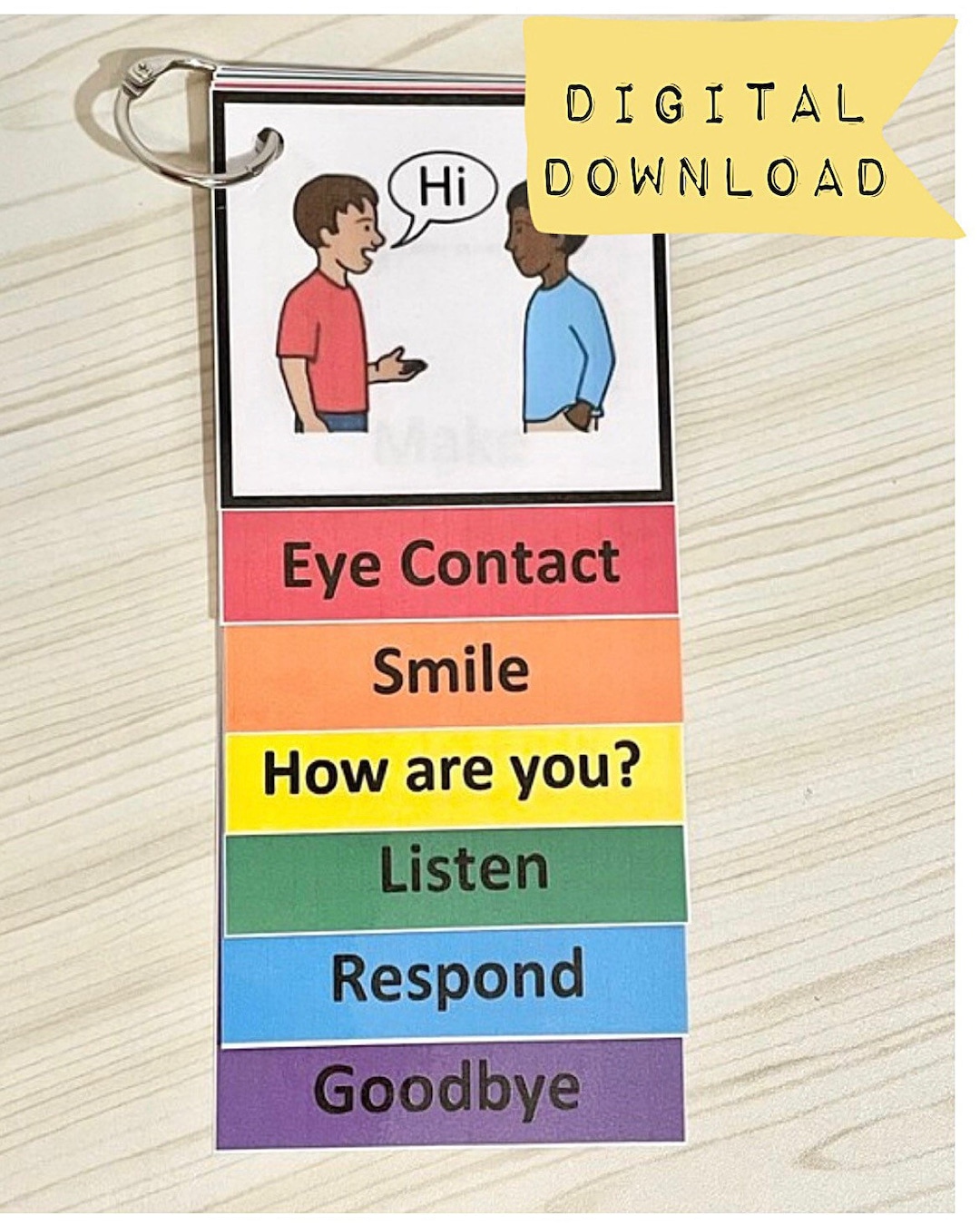 Conversation (boy) Visual Aid Booklet- Communication- Digital Download ...