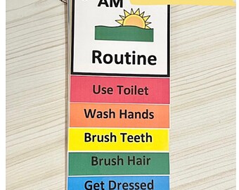 Morning Routine Visual Aid Support Booklet Autism Special | Etsy
