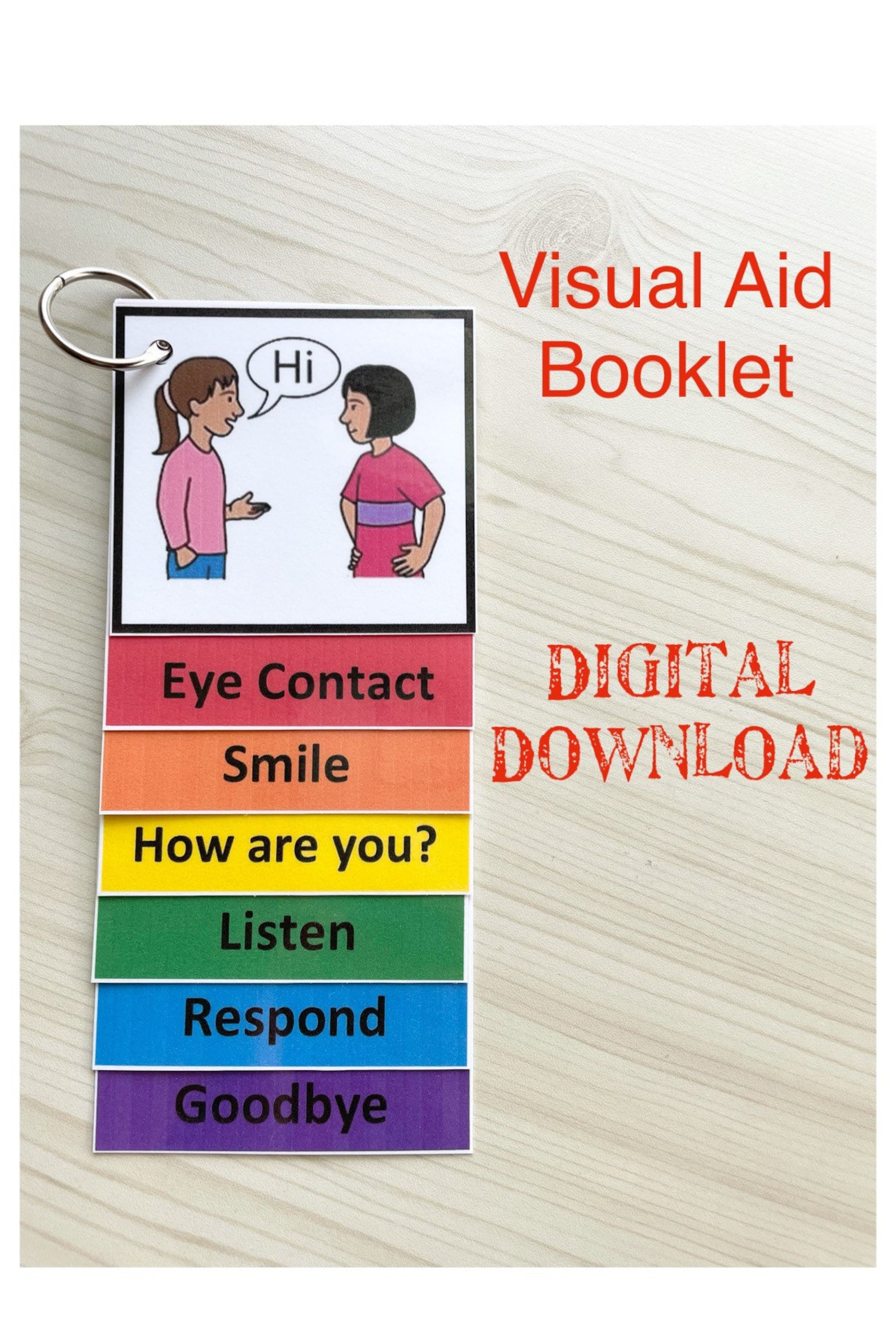 Autism Conversation girl Visual Aid Booklet Communication - Etsy UK