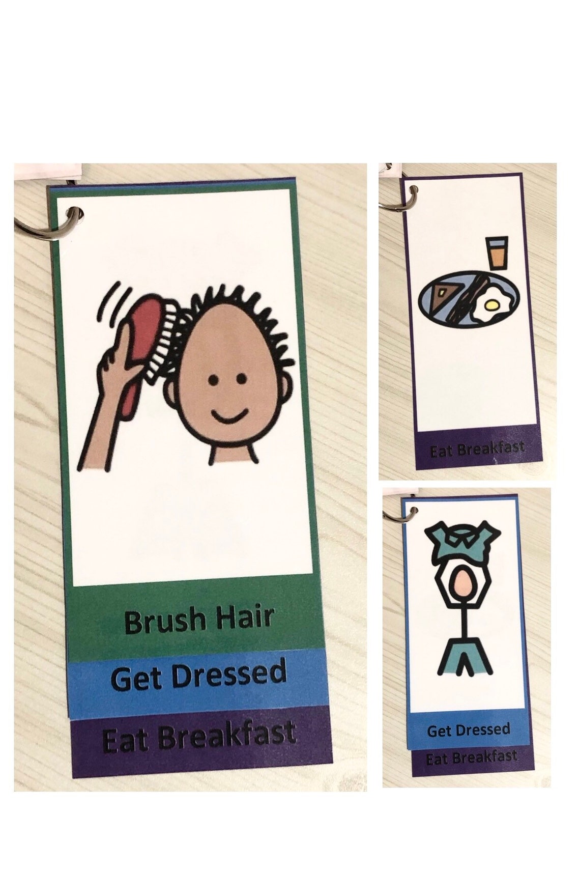 Morning Routine Visual Aid Support Booklet Autism Special | Etsy