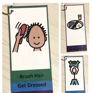 Morning Routine Visual Aid Support Booklet Autism Special | Etsy