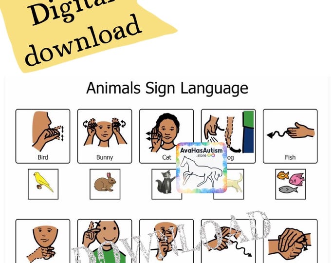 ASL Based Communication Board; With Real Pictures; Early Childhood Key ...