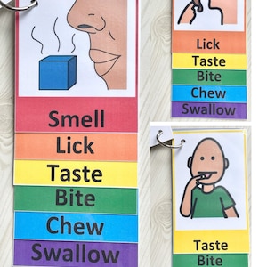 Visual Aid Booklet Trying New Food Autism Therapy - Etsy