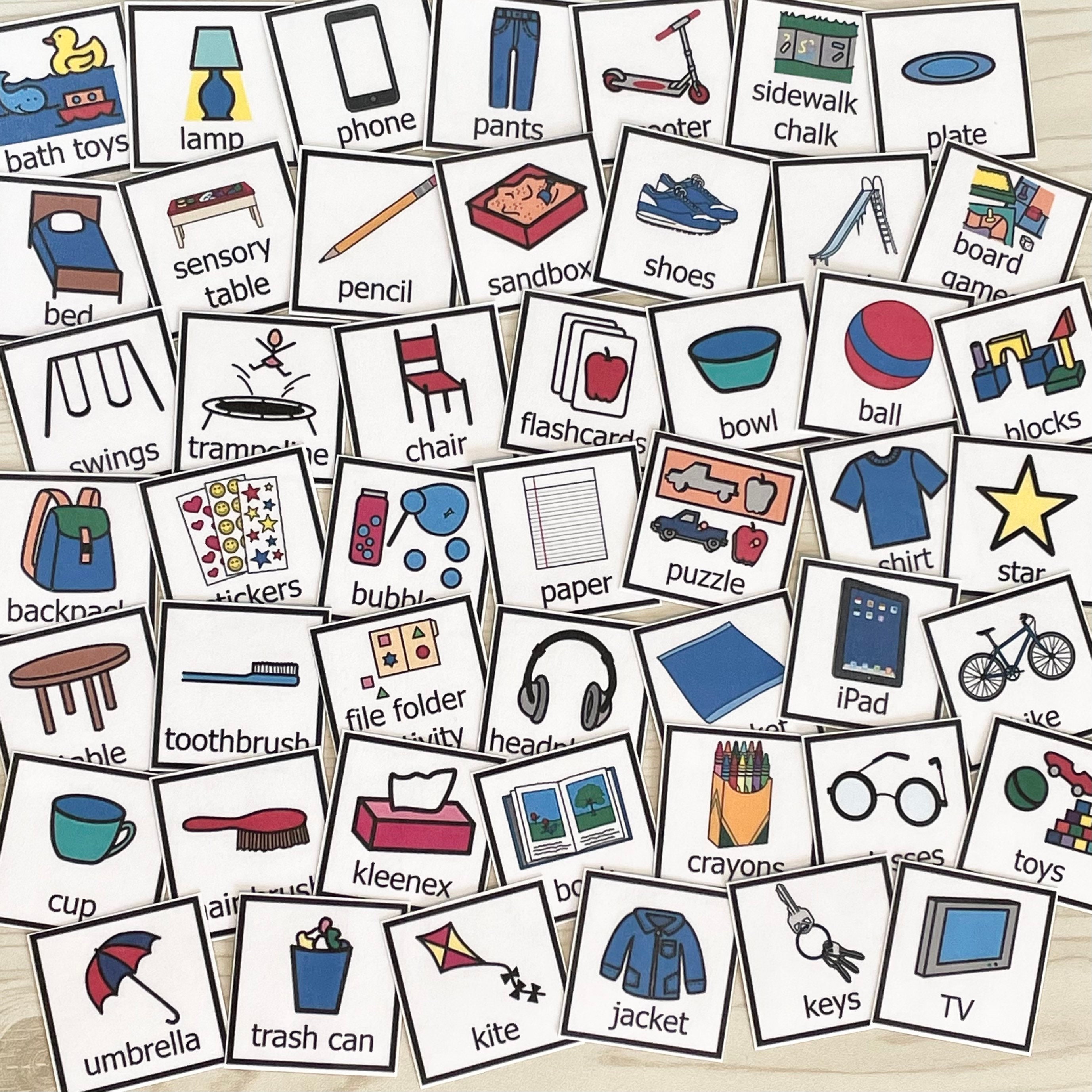 Everday Items- 1.5 Inch- 72 Count- Digital Download - Etsy