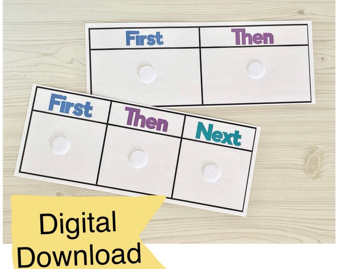 Now/next/then Sequencing Board & 60 Symbols Visual Aid for Asd/adhd ...