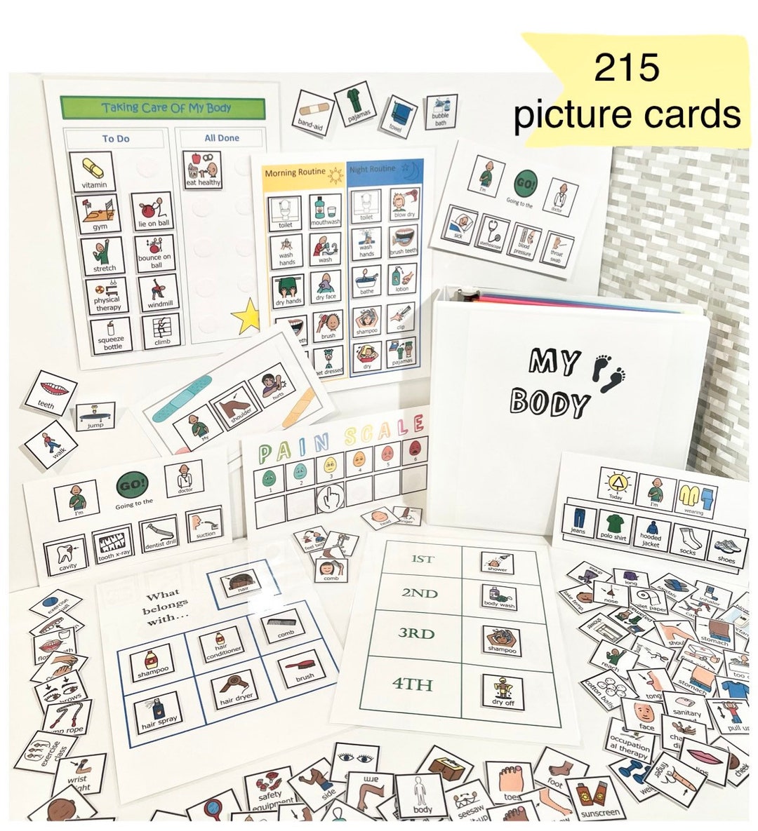 Taking Care of My Body Activity Set Speech and Occupational Therapy ...