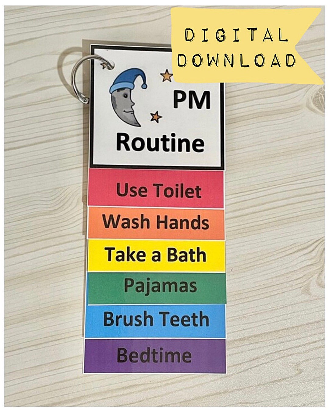 Night-time Routine Visual Aid Support Booklet- Schedule- Routine ...