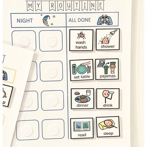 Routine- Schedule- Responsibility- Independence- Autism- Daily Planner ...