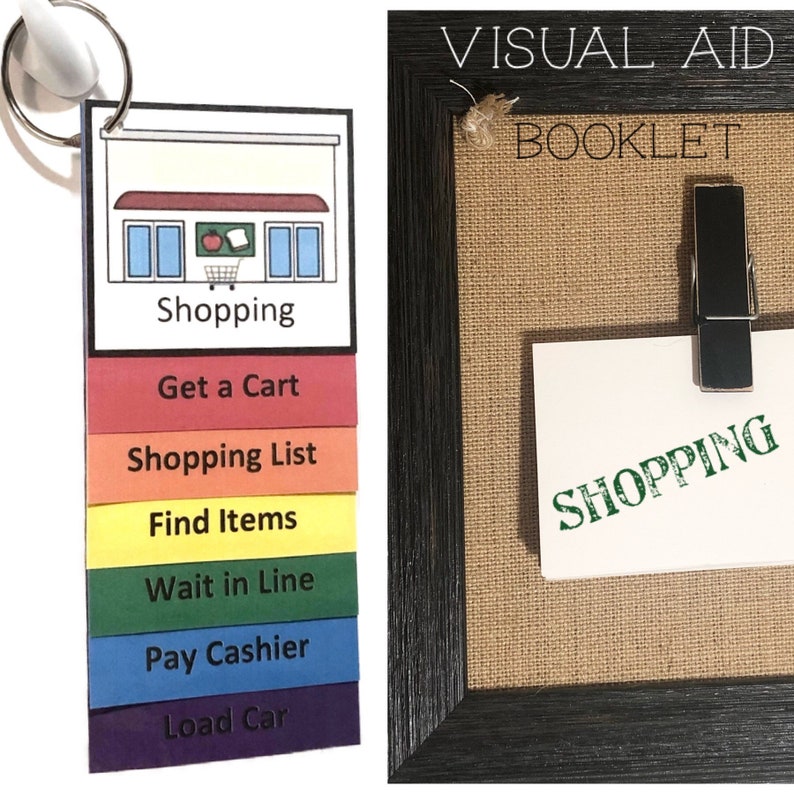 Autism Shopping Visual Aid Booklet Anxiety Relief Know What - Etsy