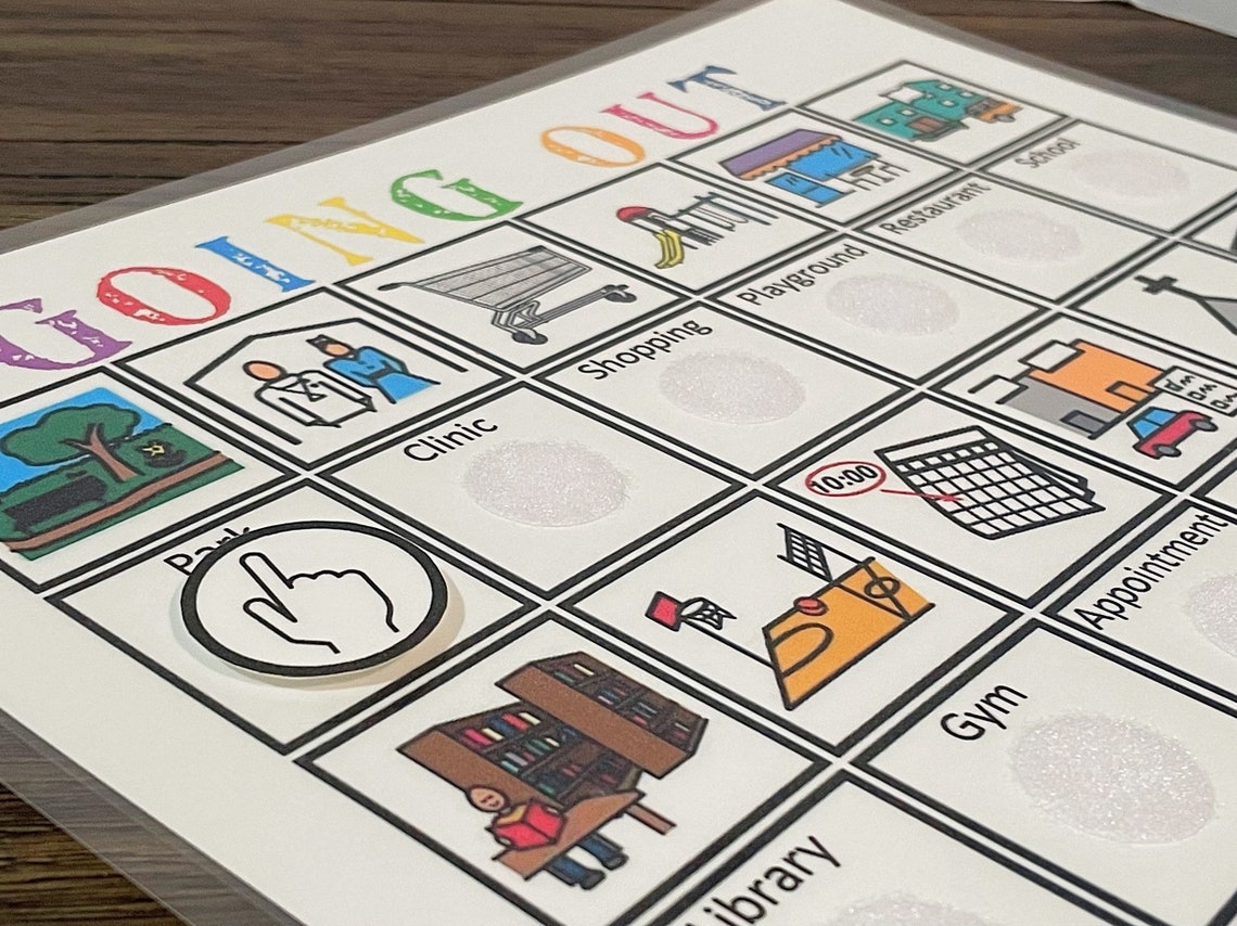 Going Out Visual Chart Autism Know What to Expect - Etsy