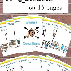 Speech Therapy- Where Questions- Digital Download - Etsy