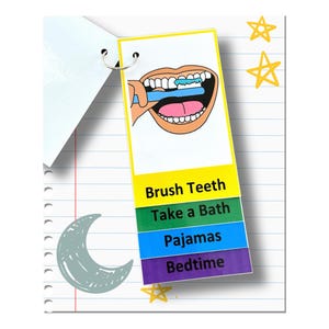 Night-time Routine Visual Aid Support Booklet- Autism- Visual Schedule ...