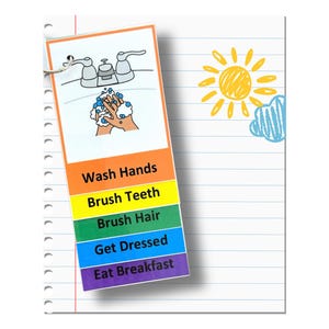 Morning Routine Visual Aid Support Booklet- Autism- Visual Schedule - Etsy