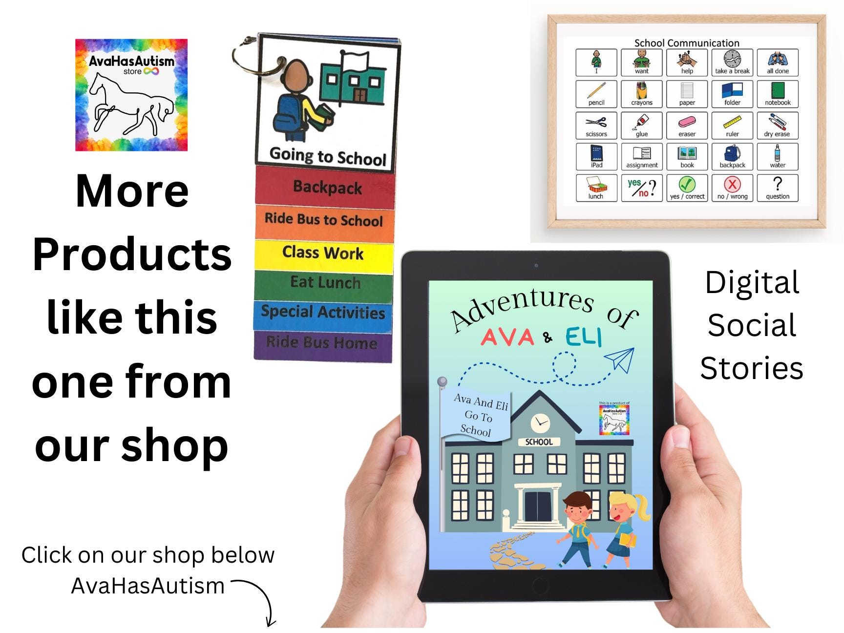 Keyring Communication Cards for Non-verbal and Autism Support - Etsy