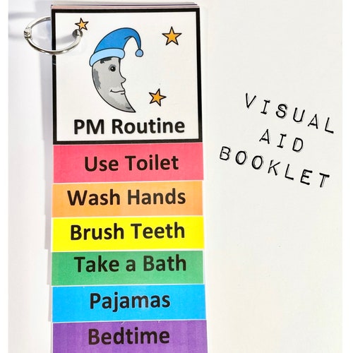 Morning Routine Visual Aid Support Booklet Autism Visual - Etsy