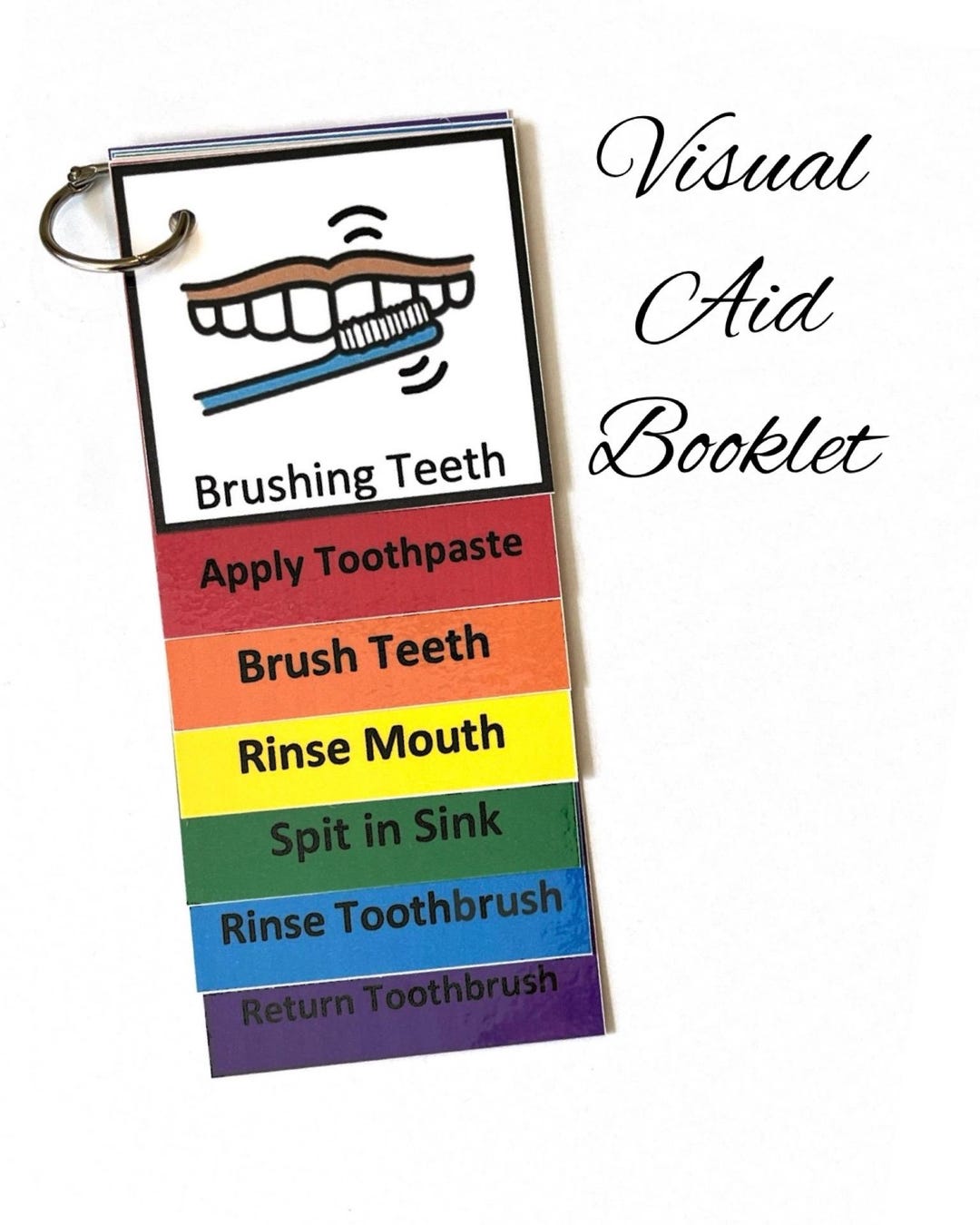 Brushing Teeth Visual Aid Booklet- Autism- Visual Schedule - Etsy