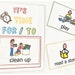 Visual Aid It's Time To... 1 Step Schedule Routine Extra Large Print 18 ...