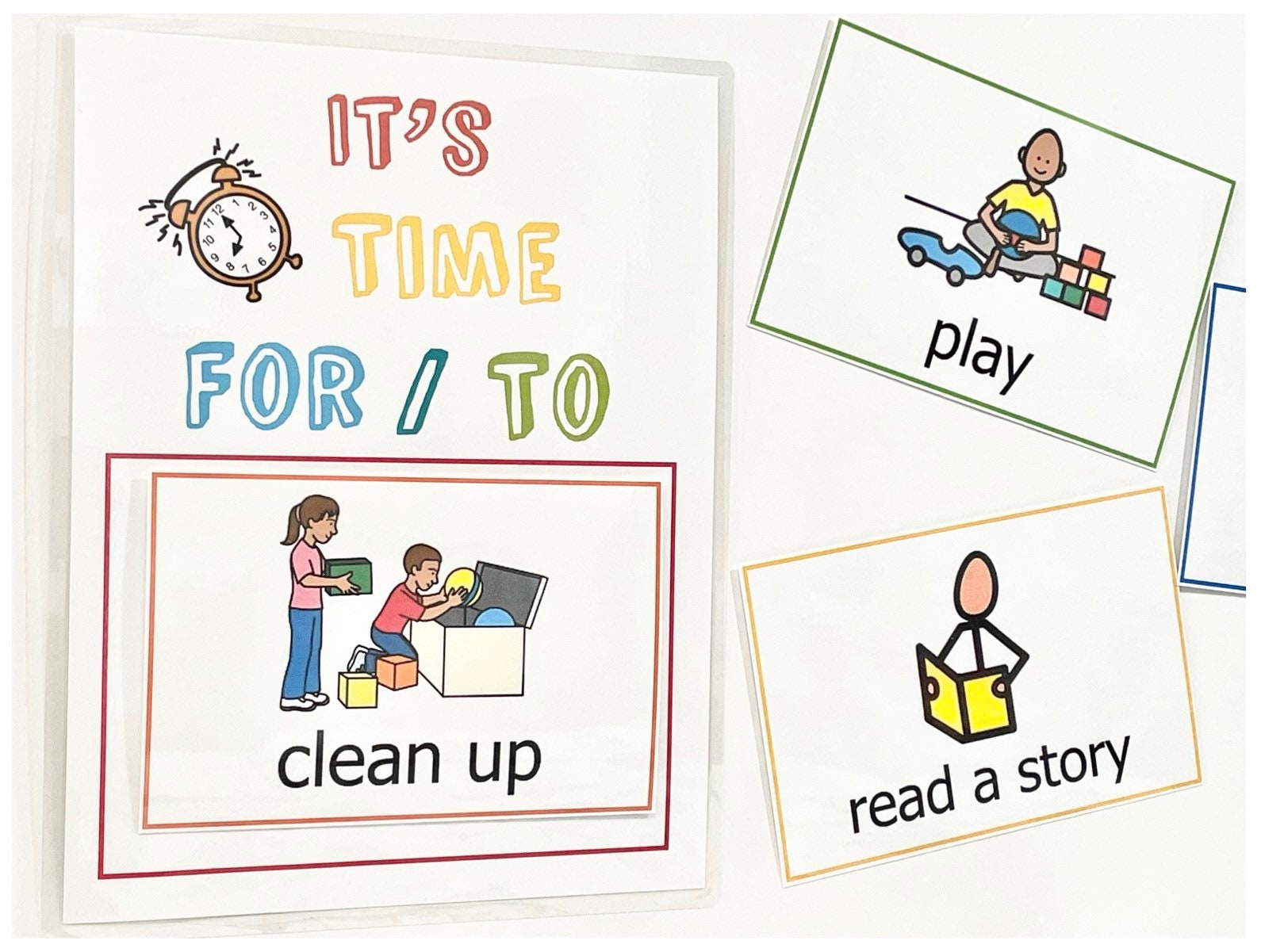 Visual Aid It's Time To... 1 Step Schedule Routine - Etsy