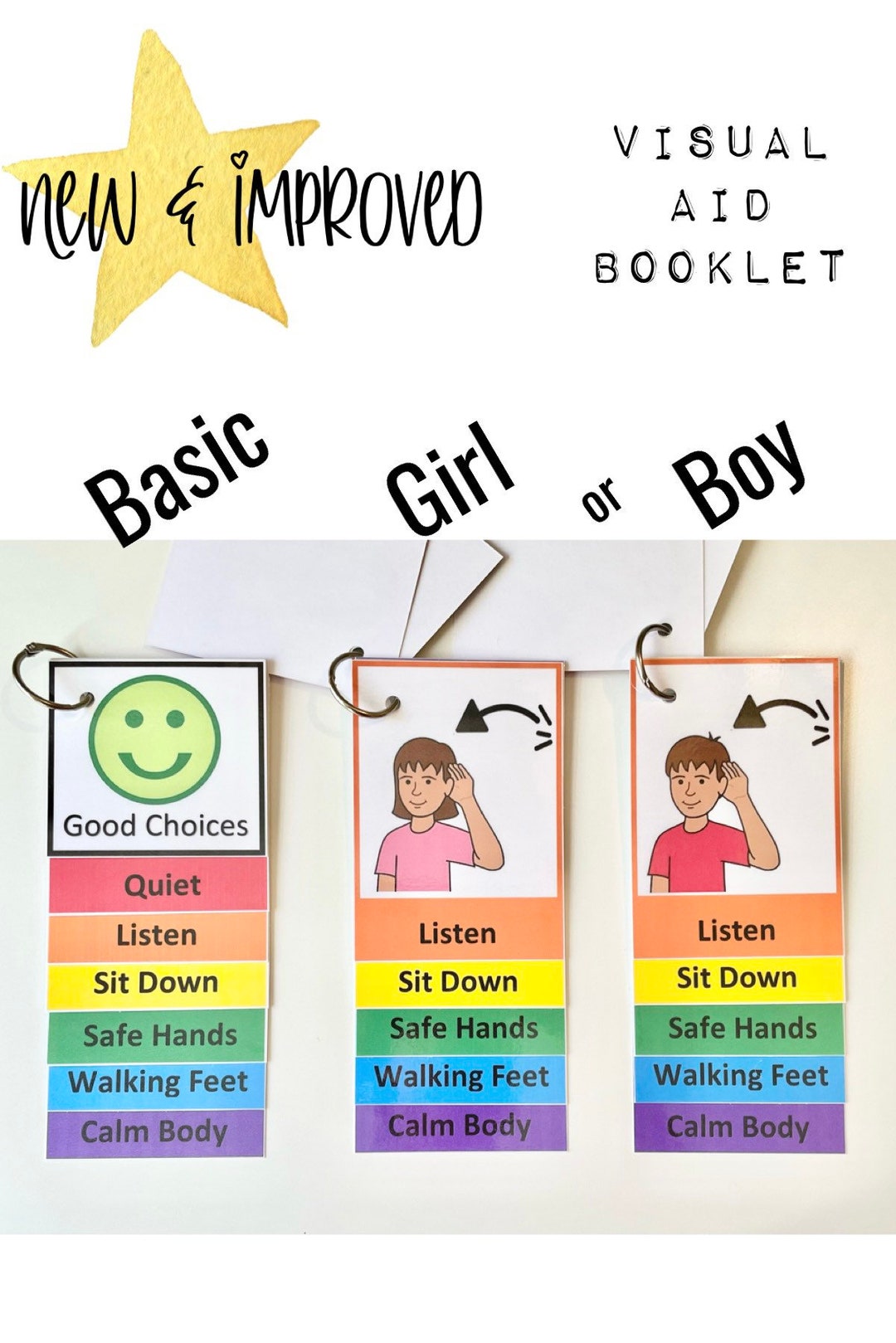 Make Good Choices Visual Aid Support Booklet-behavior Modification - Etsy