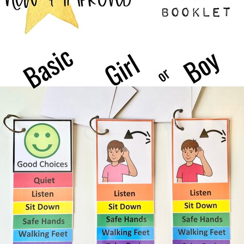 Make Good Choices Visual Aid Support Booklet-behavior - Etsy