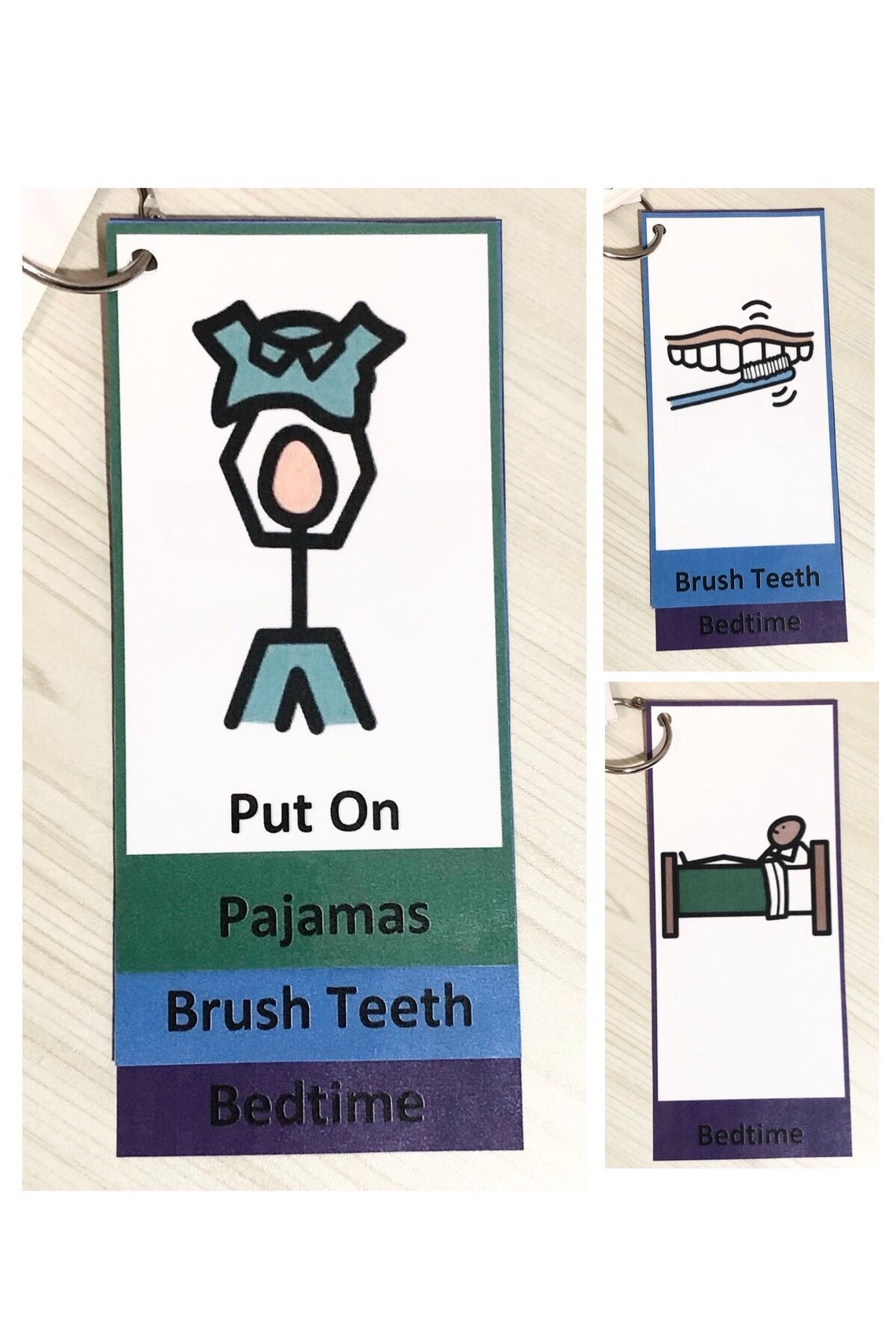 Night-time Routine Visual Aid Support Booklet Autism Visual - Etsy