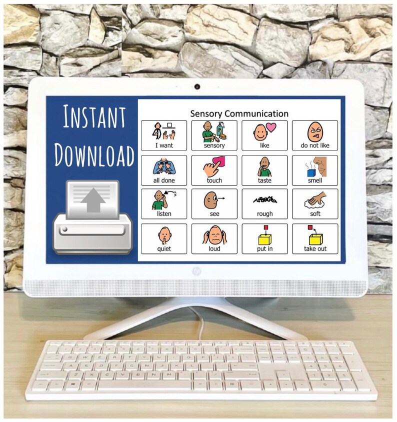 Sensory Communication Board Digital Download Autism - Etsy