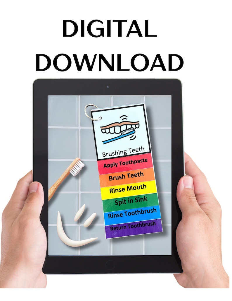 Brushing Teeth Routine Booklet (digital Download) - Etsy