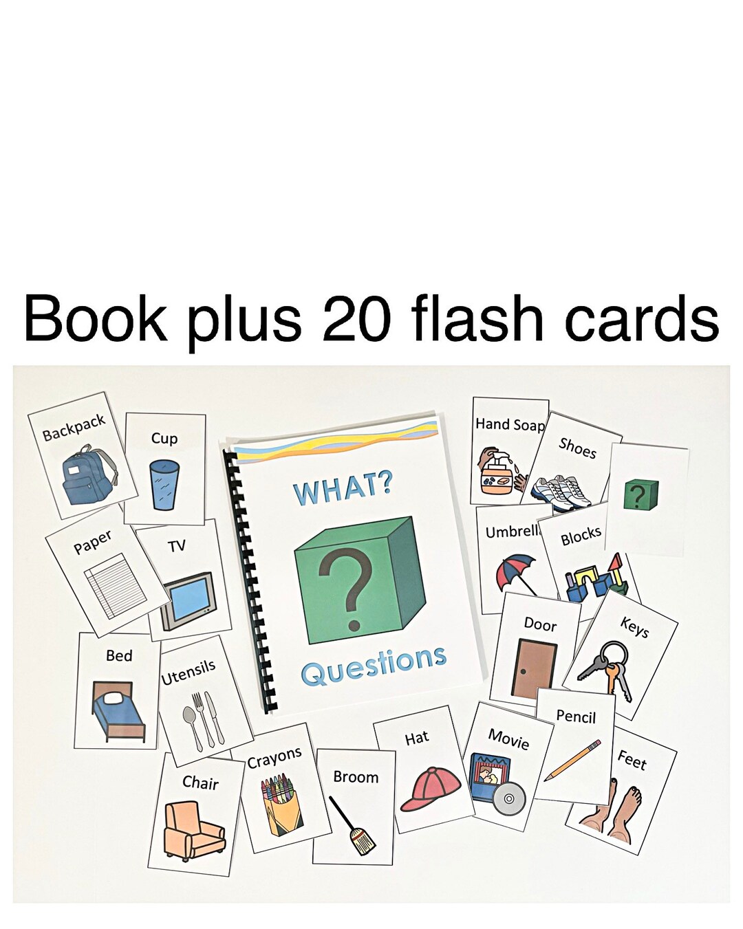 What? Questions Spiral Book Plus Flashcards- Autism- Speech Therapy ...