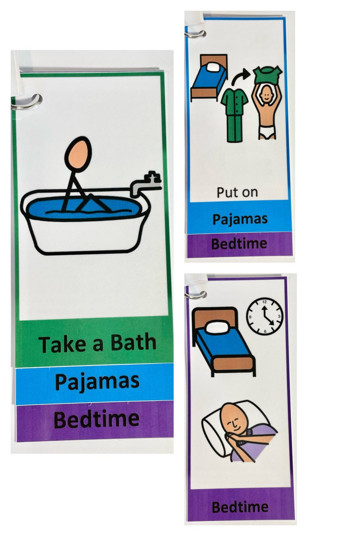 Night-time Routine Visual Aid Support Booklet Autism Visual - Etsy