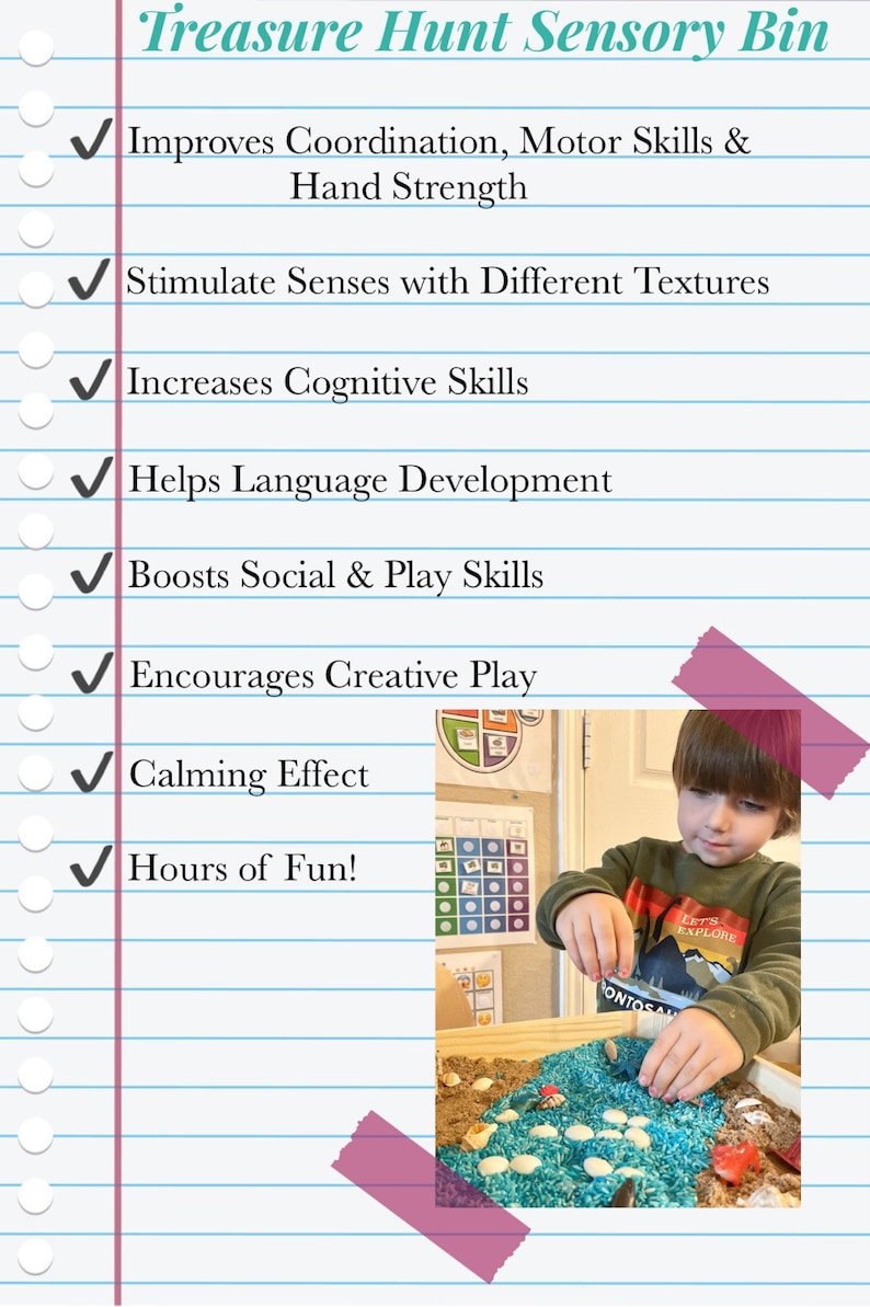 Sensory Bin Treasure Hunt Motor Skills Therapy Language - Etsy