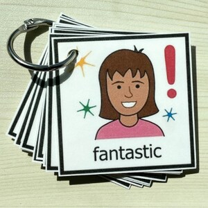 Emotions Keyring Cards (12)- 2 Skin Tones- Male and Female-autism ...