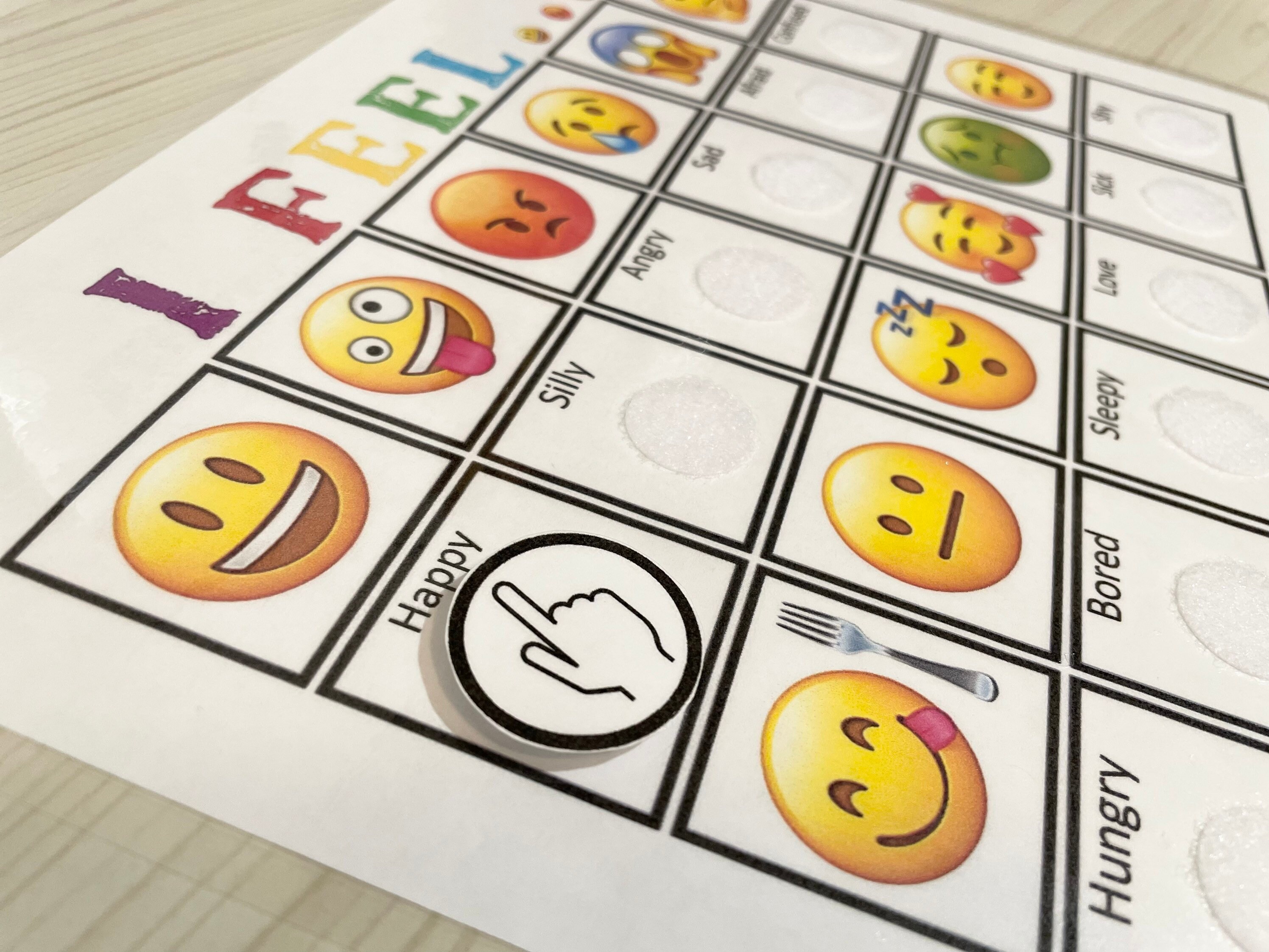 Emotions With Emojis Children Autism Therapy Counseling - Etsy Australia