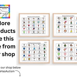 School Communication Board- Autism - Apraxia - Non-verbal - Speech ...