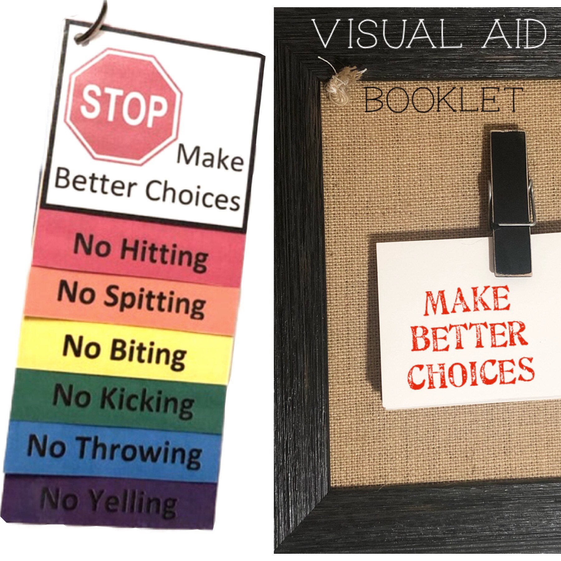 Make Better Choices Visual Aid Support Booklet Behavior - Etsy