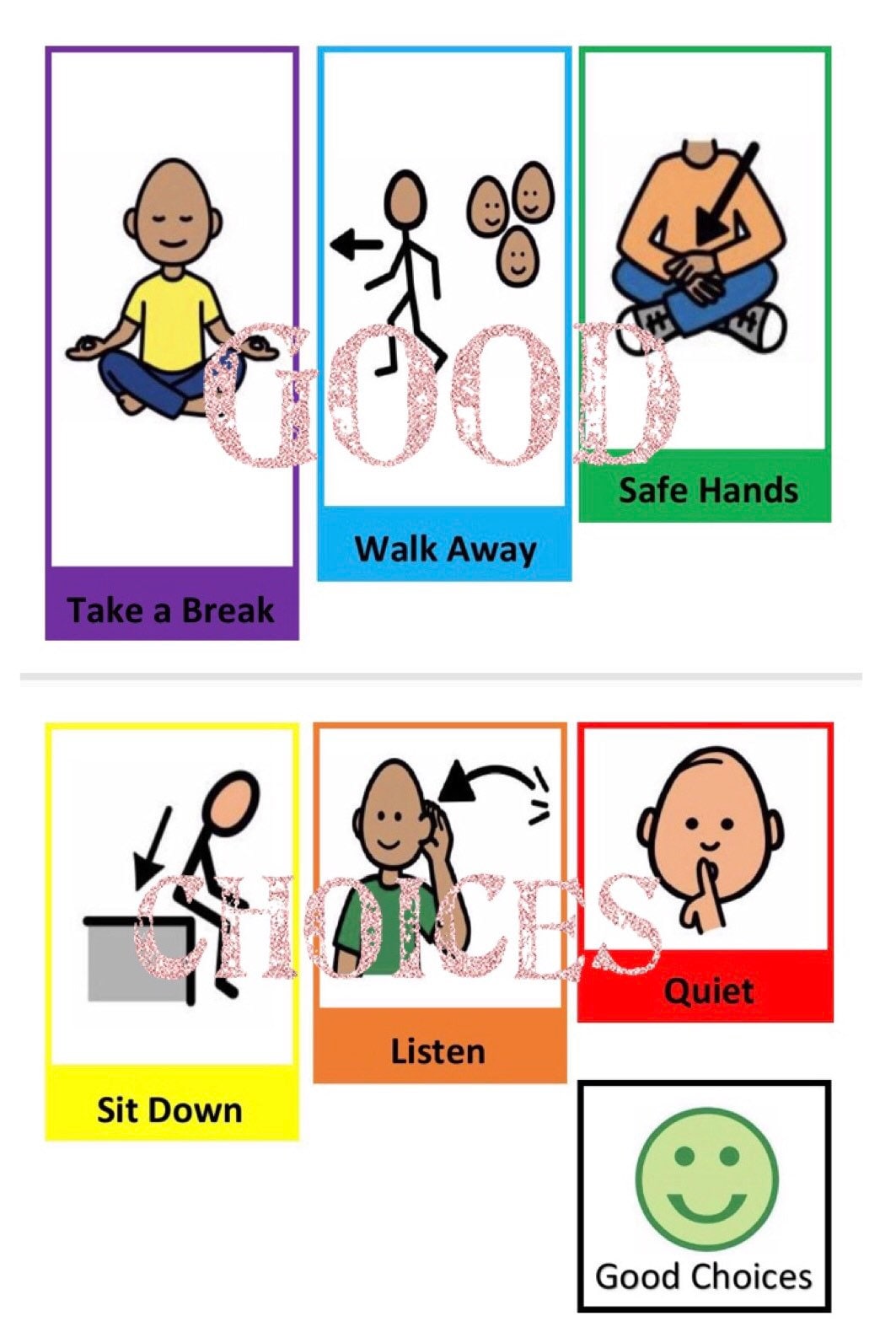 Make Good Choices Visual Aid Support Booklet Behavior - Etsy UK