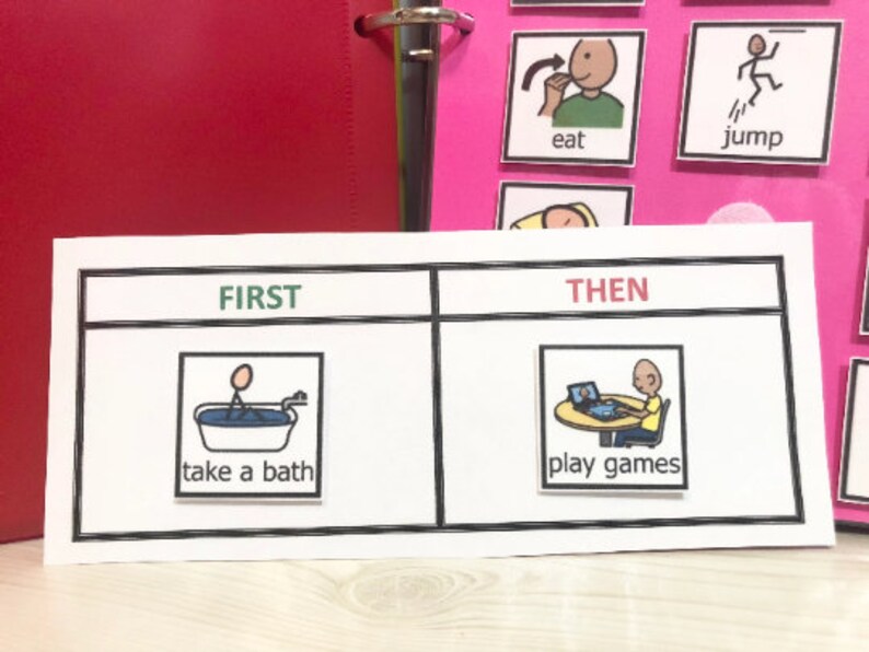 Picture Communication Sentence Builder 380 Cards Autism | Etsy