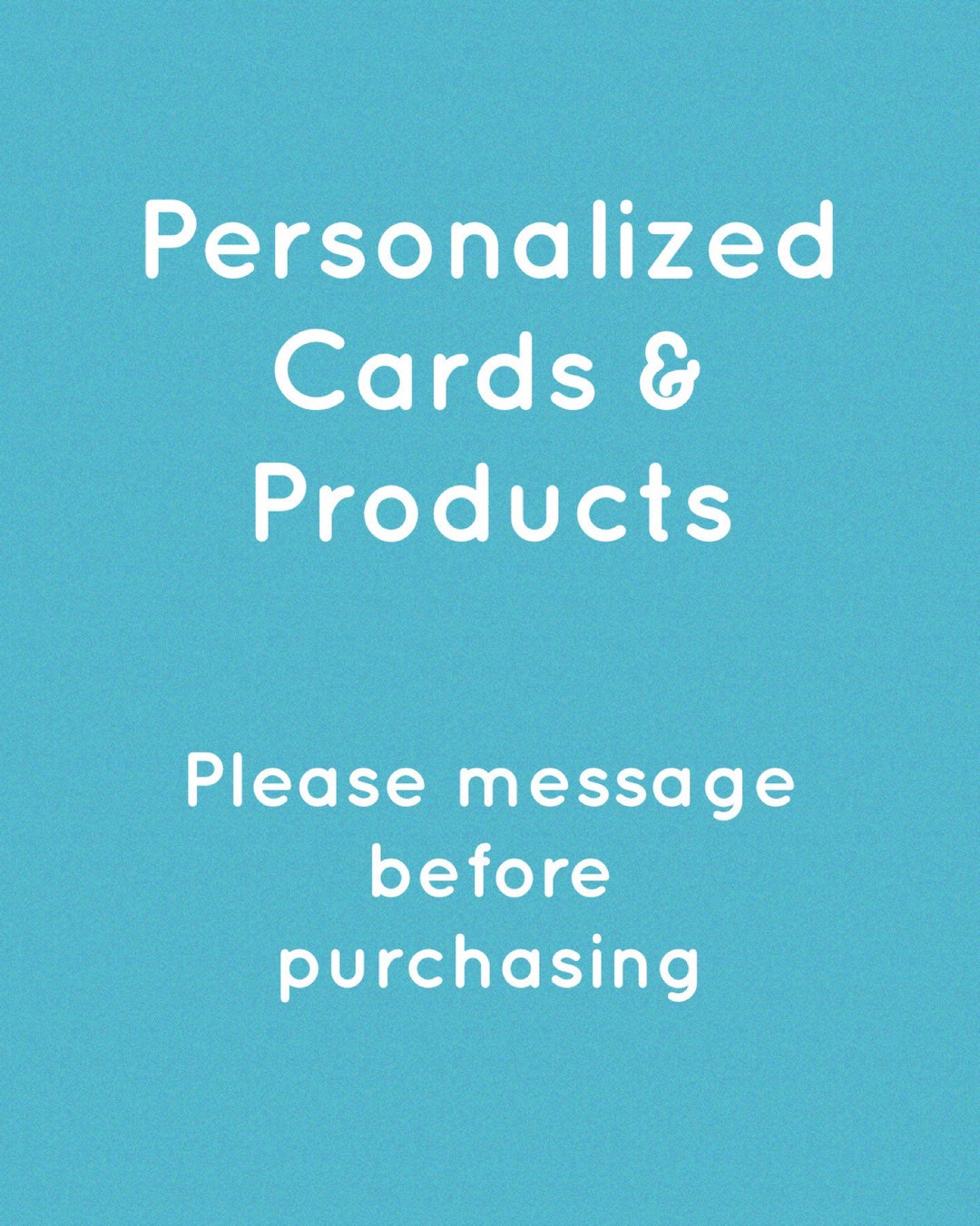 Personalized Order: Message Before Purchase - Etsy