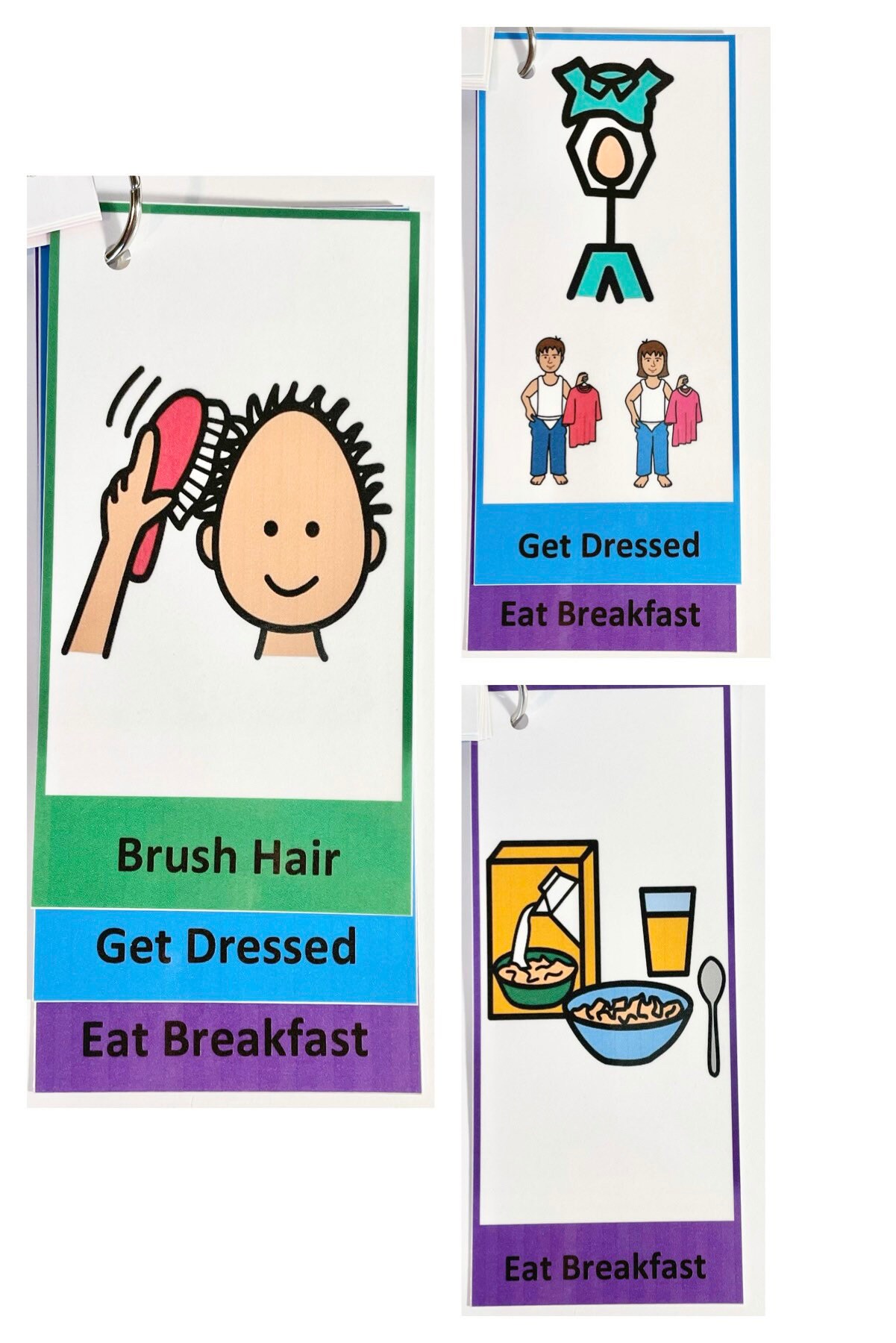 Morning Routine Visual Aid Support Booklet Autism Visual - Etsy
