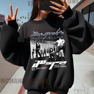 AESPA Synk Parallel Line Tour Tshirt, 2024 Aespa Live Tour in US Shirt ...