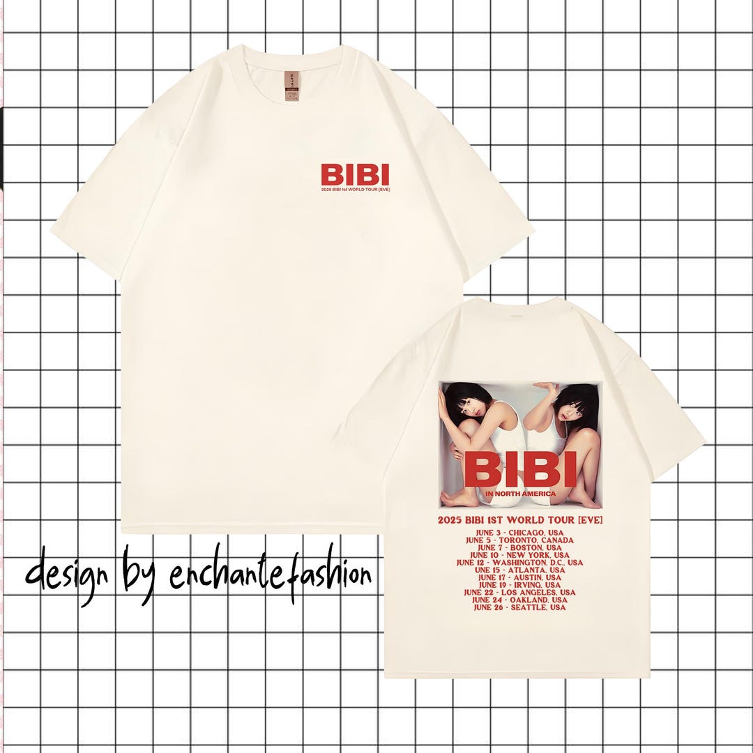 2025 Bibi 1st World Tour [eve] Shirt, Bibi EVE World Tour in North ...