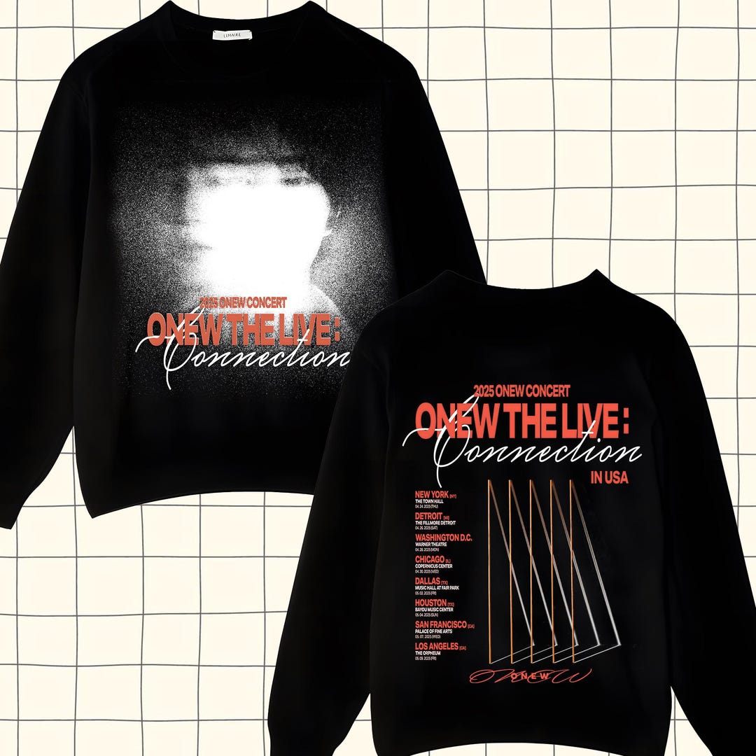 ONEW the Live Connection Sweatshirt, Onew the Live Shirt, Onew ...