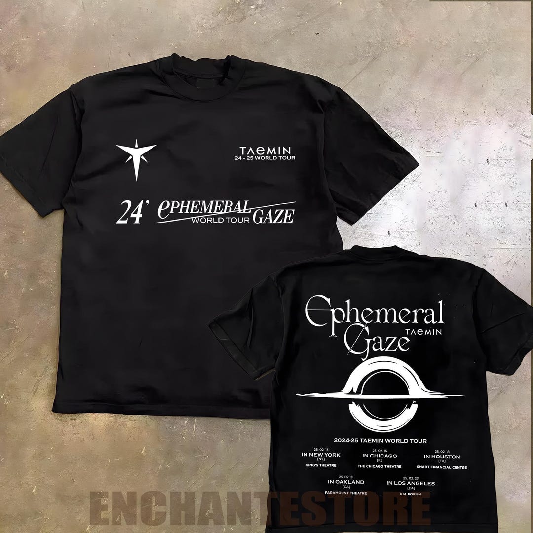 Retro Taemin Ephemeral Gaze Tshirt, Ephemeral Gaze Taemin World Tour ...