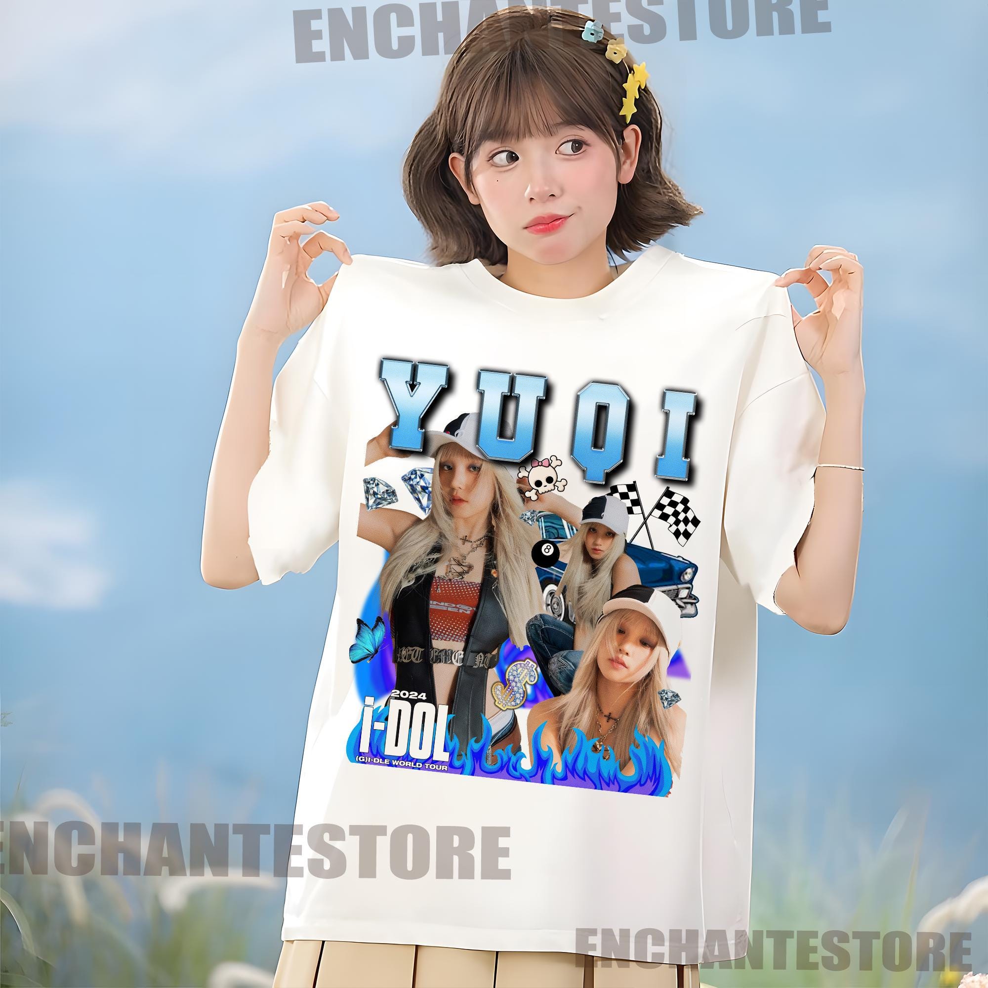 Retro G-idle Yuqi Shirt, Idol G-idle Tour Shirt, 2024 Gidlle World Tour ...