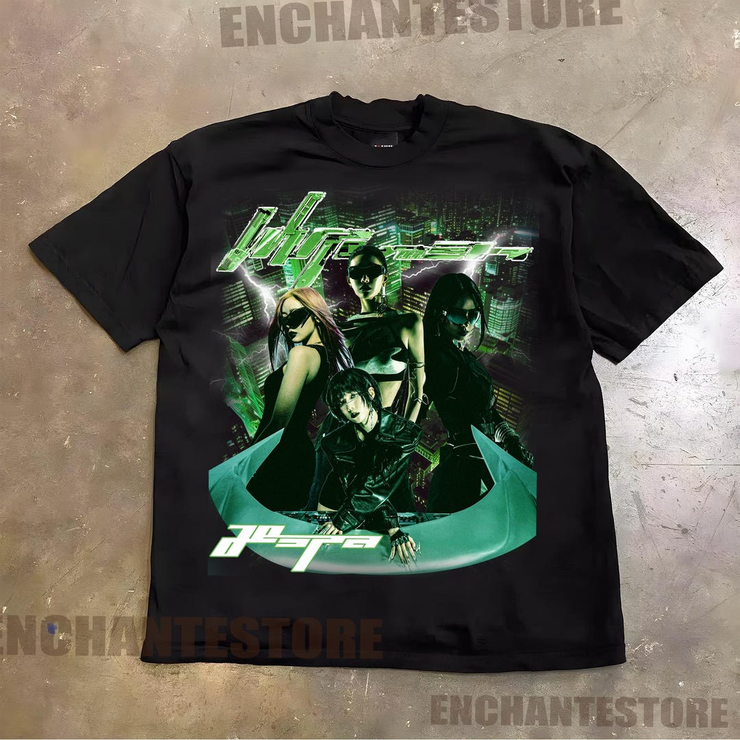 Retro Aespa Whiplash Shirt, AESPA Synk Parallel Line Tour Shirt, Aespa ...