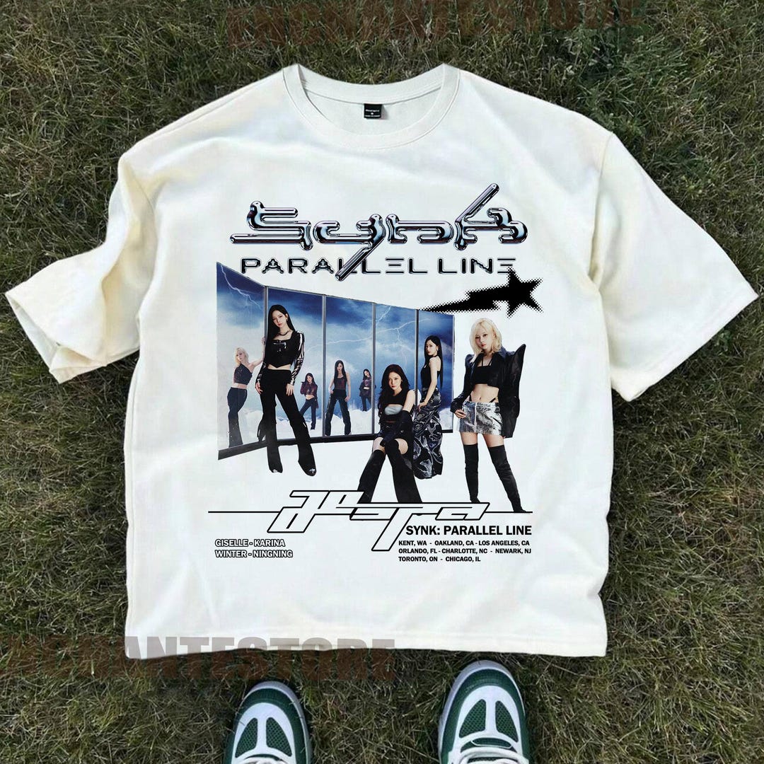Retro AESPA Synk Parallel Line Tour Shirt, Aespa Whiplash Sweatshirt ...