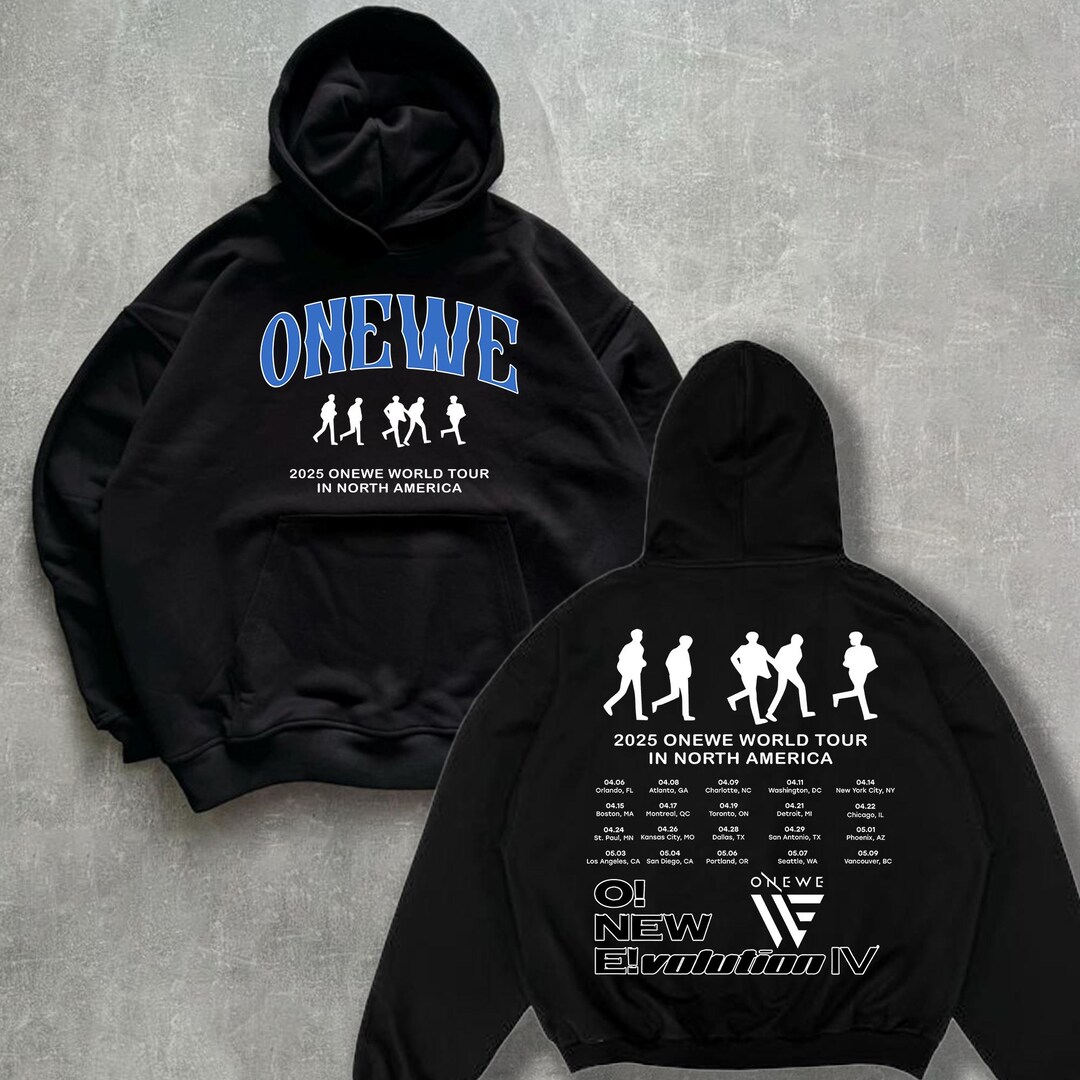 2025 Onewe World Tour Hoodie, O! New Evoution in North America ...