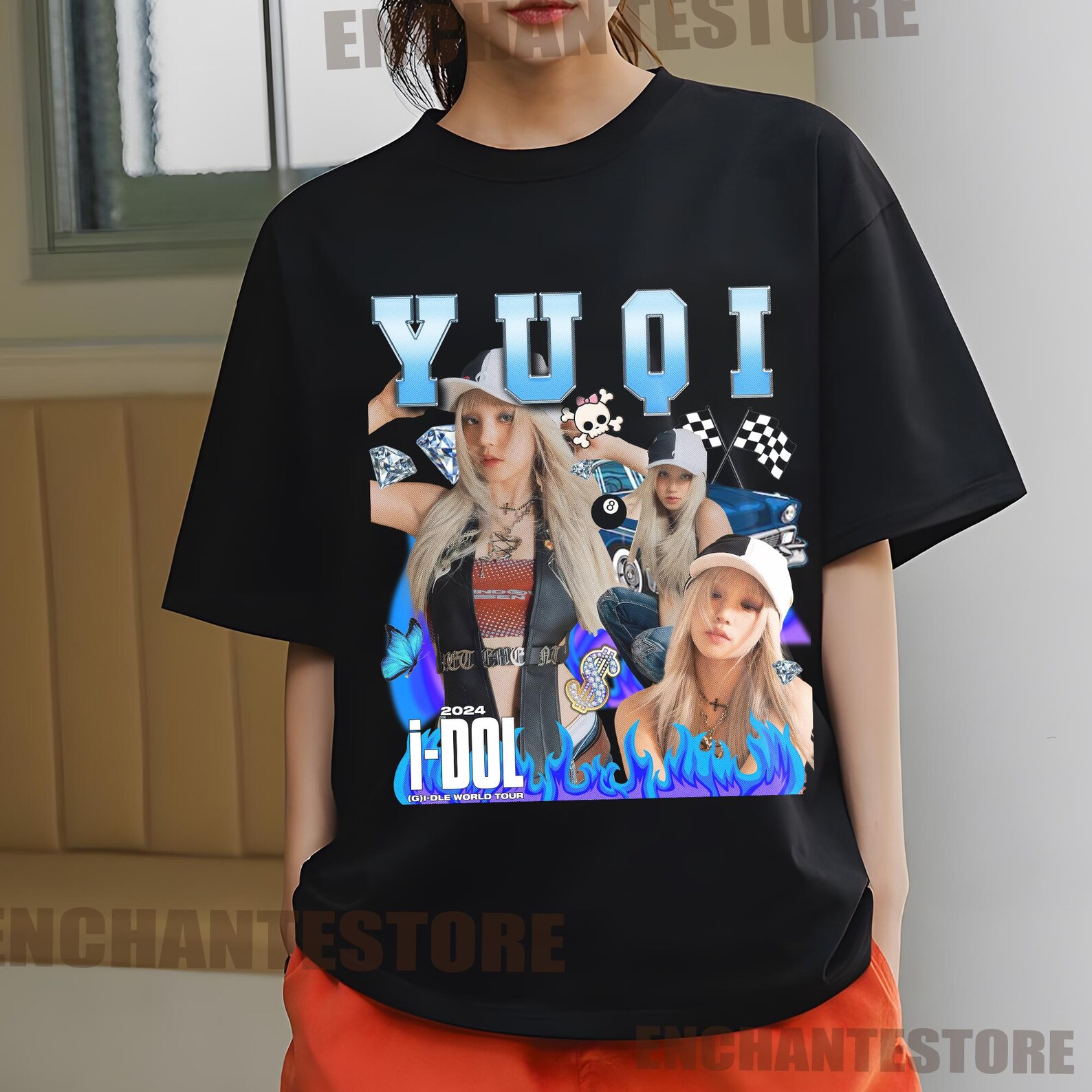 Retro G-idle Yuqi Shirt, Idol G-idle Tour Shirt, 2024 Gidlle World Tour ...