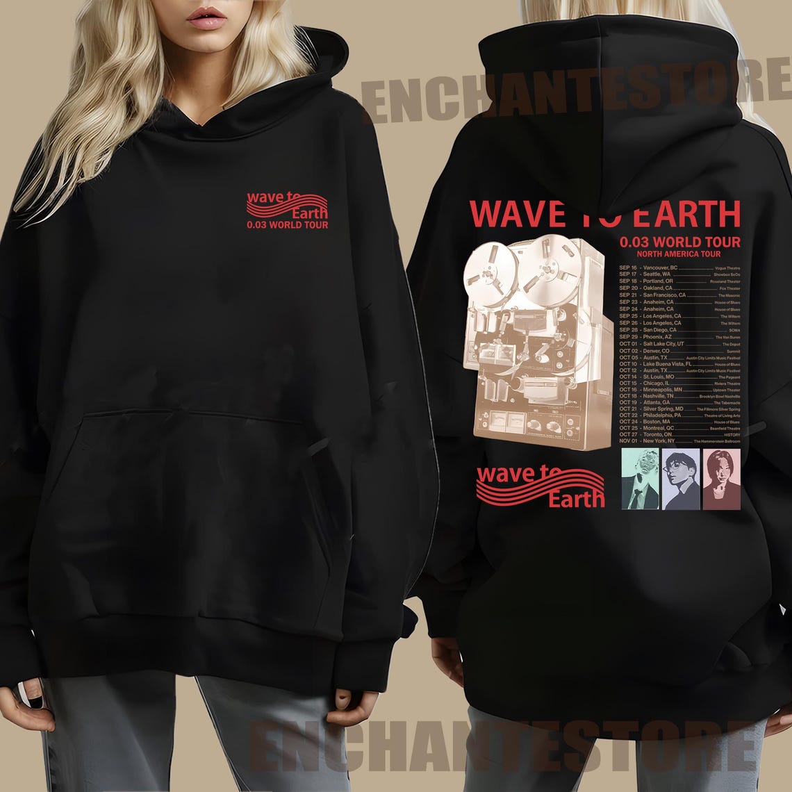Wave to Earth 0.03 Tour 2024 Hoodie, Wave to Earth Kpop Sweatshirt ...