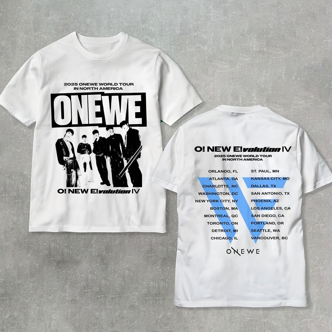 2025 Onewe World Tour Shirt, O! New Evoution in North America ...